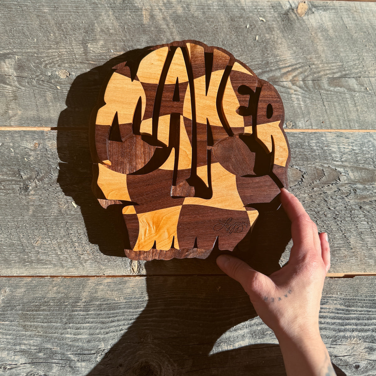 Checkered Wave Maker Skull – The House of Timber